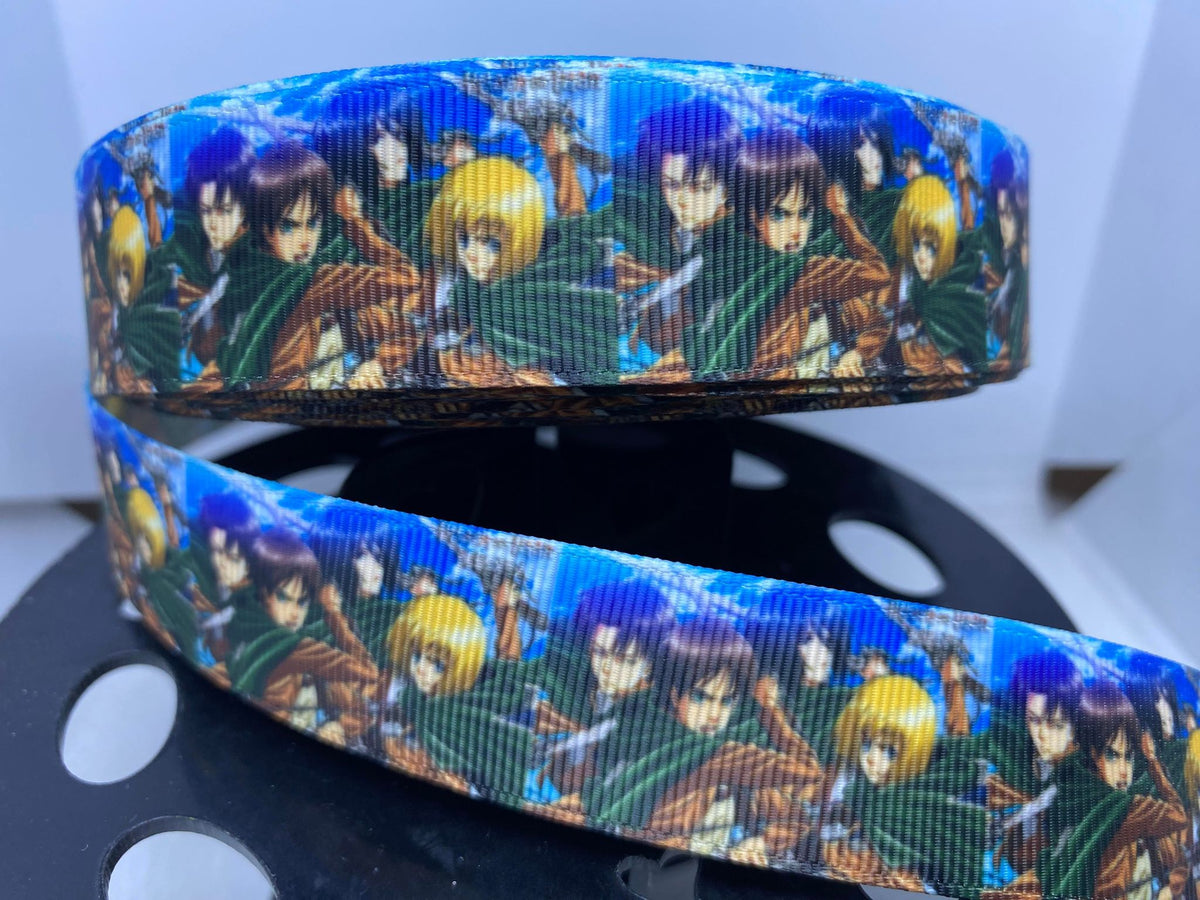 1 yard 1 inch Anime Attack on Titan Grosgrain Ribbon – D Company Supply